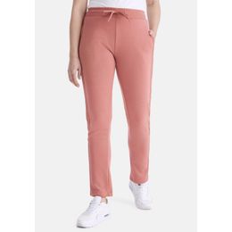 Sweathose STOOKER WOMEN "JULE Sporthose", Damen, Gr. 40/42, rosa (faded rose), Stoff, 100% Polyester, eng lang, Hosen Sweathose, Sporthose gerades Bein elastisch f&uuml;r Damen