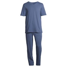 Schiesser Pyjama kurz 'Night & Home' Herren Gr&ouml;&szlig;e S blau