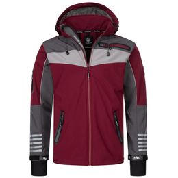 Rock Creek Funktionsjacke Herren Gr&ouml;&szlig;e XXL grau / hellgrau / weinrot
