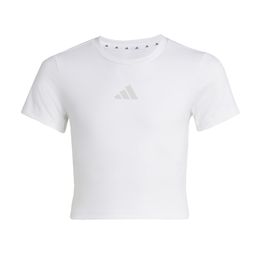 adidas Sportswear Funktionsshirt 'Future Icons' M&auml;dchen Gr&ouml;&szlig;e 170 dunkelgrau / wei&szlig;