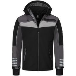 Rock Creek Funktionsjacke Herren Gr&ouml;&szlig;e XXL grau / hellgrau / schwarz