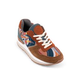Inkkas Sneaker low 'Inkkas Cyprus Cush Sneaker &ndash; Extra gepolsterter Damen-Sneaker mit Berg- & Naturmotiv' Damen Gr&ouml;&szlig;e 41 bunt