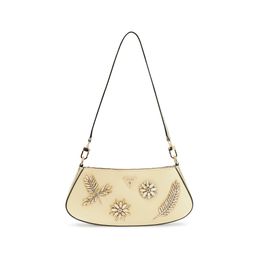 Guess Schultertasche 'Elsie Jewel-Appliqu&eacute;' Damen Gr&ouml;&szlig;e One Size hellbeige