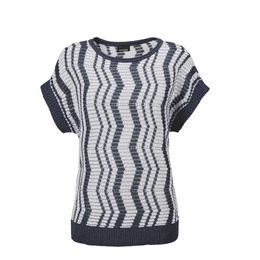 GOLDNER Pullover Damen Gr&ouml;&szlig;e S/M marine / wei&szlig;