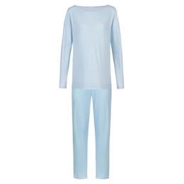 Mey Pyjama 'Simple Stripes' Damen Gr&ouml;&szlig;e XXXL blau Winterkleid