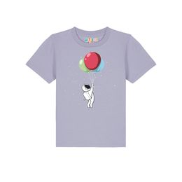 Watabout.kids T-Shirt 'Little Balloon Astronaut' Jungen Gr&ouml;&szlig;e 110/116 flieder / magenta / schwarz / wei&szlig;