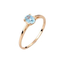 Elli Premium Ring Damen Gr&ouml;&szlig;e 52 blau / gold