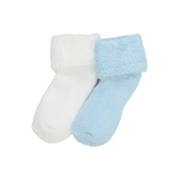 Liliput Socken M&auml;dchen Gr&ouml;&szlig;e 15/17 hellblau / wei&szlig;