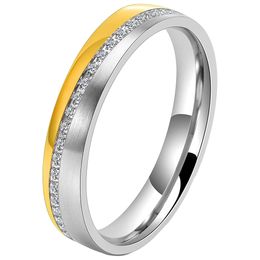 DOOSTI Ring Damen Gr&ouml;&szlig;e 58 gold / silber