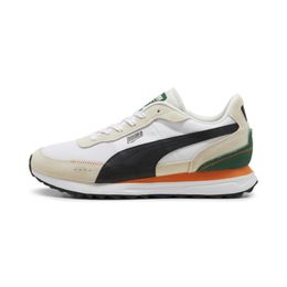 Puma Sneaker 'Road Rider' Herren Gr&ouml;&szlig;e 40.5 dunkelbeige / smaragd / schwarz / wei&szlig;
