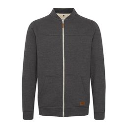 Sweatjacke Blend "Sweatjacke BHArco", Herren, Gr. L, grau (charcoal), Obermaterial: 60% Baumwolle CO. 40% Polyester PES., Sweatjacken Sweatjacke