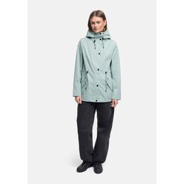 Outdoorjacke Marikoo "Bonbonparty", Damen, Gr. XL, smokey mint, Obermaterial: 100% Polyester; Futter: 100% Polyester; Wattierung: 100% Polyester; &Auml;rmelfutter: 100% Polyester, Jacken Outdoorjacke, leichte &Uuml;bergangsjacke