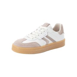 Tamaris Sneaker Damen Gr&ouml;&szlig;e 42 dunkelbeige / wei&szlig;
