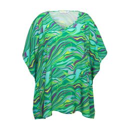 MIAMODA Bluse Damen Gr&ouml;&szlig;e XXL t&uuml;rkis / limette / grasgr&uuml;n / lila