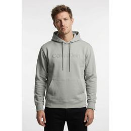 Kapuzensweatshirt Calvin Klein "LS EU 350TERRYHOODIE", Herren, Gr. XL, shadow, Sweatware, Obermaterial: 100% Baumwolle, unifarben, regular fit normal, Rundhals, eingesetzt Rippb&uuml;ndchen, Sweatshirts, Regular fit mit Kapuze