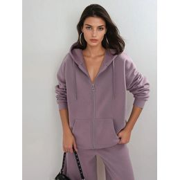 Busem Sweatjacke Damen Gr&ouml;&szlig;e L lila