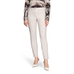 B&uuml;gelfaltenhose Betty Barclay "Damen Slim Fit", Damen, Gr. 36, Normalgr&ouml;&szlig;en, grau beige, Obermaterial: 88% Polyamid, 12% Elasthan, slim fit 7/8-L&auml;nge, Hosen, Material