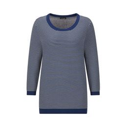 GOLDNER Pullover Damen Gr&ouml;&szlig;e M marine / wollwei&szlig;