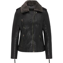 Mustang Jacke 'Grenada FF' Damen Gr&ouml;&szlig;e XXXL schwarz