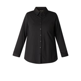 Base Level Curvy Bluse Damen Gr&ouml;&szlig;e XXL schwarz