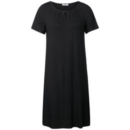 Street One Jersey Kleid Damen Gr&ouml;&szlig;e 38 schwarz Winterkleid