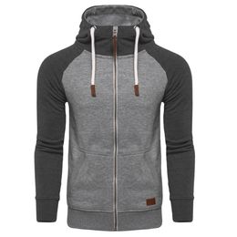 behype Sweatjacke 'HENRAY' Herren Gr&ouml;&szlig;e L braun / grau / dunkelgrau / wei&szlig;