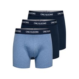 Only & Sons Only & Sons Boxershorts Herren Gr&ouml;&szlig;e XXL nachtblau / opal / wei&szlig;
