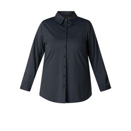 Base Level Curvy Bluse Damen Gr&ouml;&szlig;e XXL dunkelblau