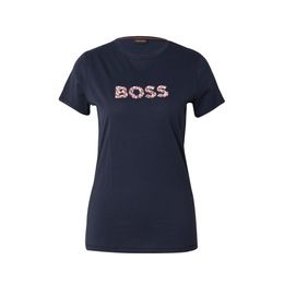 BOSS T-Shirt 'C_Elogo_6' Damen Gr&ouml;&szlig;e XL dunkelblau / lila / rosa / wei&szlig;