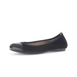 Ballerina Gabor "Eleganter Ballerina", Damen, Gr. 39, schwarz, Schuhe Ballerina