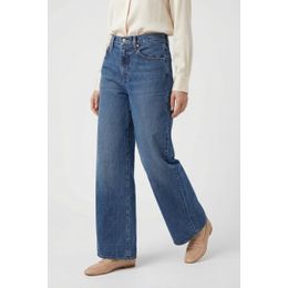 Damen Weite Jeansindigo julius, Gr. 33, Calvin Klein Jeans, Denim/Jeans, Obermaterial: 100% Baumwolle, Jeans, Wide-leg-Passform