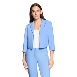 Jackenblazer Betty Barclay "Damen mit 3/4 Arm", Damen, Gr. 36, azurine, Obermaterial: 86% Polyester, 14% Elasthan. Futter: 100% Polyester, Basic, normal kurz, Blazer, Material