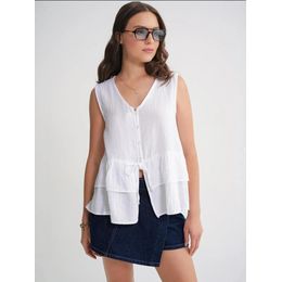 Mixray Bluse Damen Gr&ouml;&szlig;e L wei&szlig;