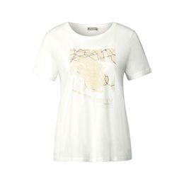 Street One T-Shirt Damen Gr&ouml;&szlig;e L beige / silber / offwhite