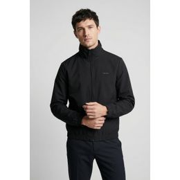 Windbreaker Calvin Klein "LS NYLON STAND COLLAR WINDBREAKE", Herren, Gr. XXL, schwarz, Web, Obermaterial: 100% Polyester, unifarben, regular fit normal, Rundhals, eingesetzt elastischer Bund, Jacken Windbreaker, Regular fit mit Stehkragen