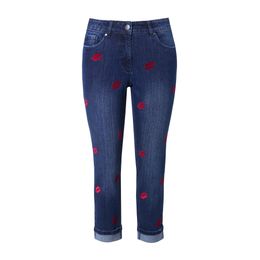 Angel of Style Jeans Damen Gr&ouml;&szlig;e 43/44 blue denim / rot