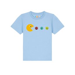 Watabout.kids T-Shirt 'Pacm&auml;nnchen' Jungen Gr&ouml;&szlig;e 98/104 hellblau / gelb / rot / schwarz