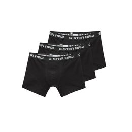 G-Star Raw Trunk G-STAR "Classic Boxershorts 3-Pack", Damen, Gr. S, schwarz, schwarz, schwarz, Obermaterial: 95% Baumwolle, 5% Elasthan, Unterhosen