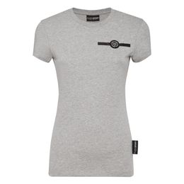 Plein Sport T-Shirt Damen Gr&ouml;&szlig;e XL grau / schwarz