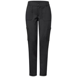 Street One Jersey Twill Cargo-Hose Damen Gr&ouml;&szlig;e 32 schwarz