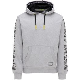 Bruno Banani Sweatshirt 'West' Herren Gr&ouml;&szlig;e S graumeliert / schwarz