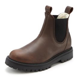 ELBSAND Chelsea Boots Damen Gr&ouml;&szlig;e 39 dunkelbraun Winterschuhe
