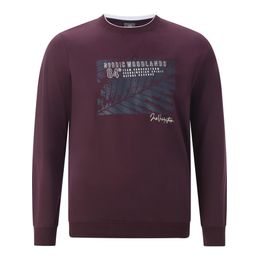 Jan Vanderstorm Sweatshirt 'Lindskov' Herren Gr&ouml;&szlig;e XL taupe / dunkellila