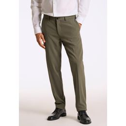 Anzughose LINDBERGH "Anzughose Modern Fit", Herren, Gr. 50, army, Obermaterial: 67% Polyester, 28% Viskose, 5% Elasthan. Futter: 98% Polyester, 2% Elasthan, unifarben, normal, Hosen Anzughose