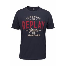 Replay T-Shirt Herren Gr&ouml;&szlig;e M marine