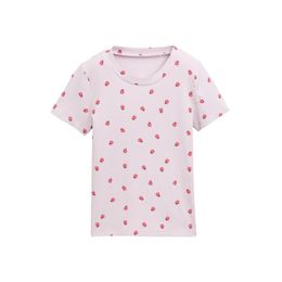Tom Tailor T-Shirt M&auml;dchen Gr&ouml;&szlig;e 116/122 rosa / melone / schwarz
