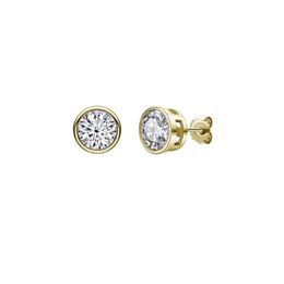 Rougemont Jewellery Ohrringe 'Funkelnde Ohrstecker 7mm 925 Sterling Silber' Damen Gr&ouml;&szlig;e One Size gold