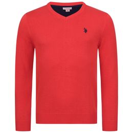 U.S. Polo Assn. Pullover Herren Gr&ouml;&szlig;e M navy / rot