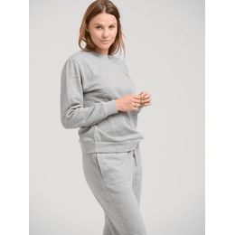 Teeshoppen Regular Sweatshirt mit Rundhalsausschnitt Damen Gr&ouml;&szlig;e XL grau