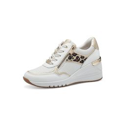 Marco Tozzi Sneaker Damen Gr&ouml;&szlig;e 37 beige / gold / schwarz / wei&szlig;